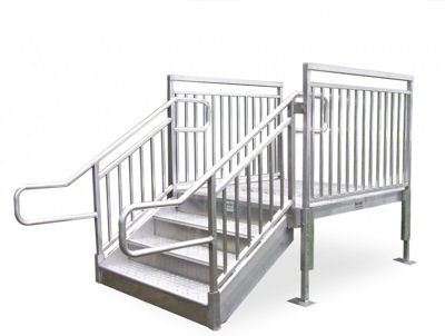 OSHA Code Compliant Construction Office Stairs | REDD Team